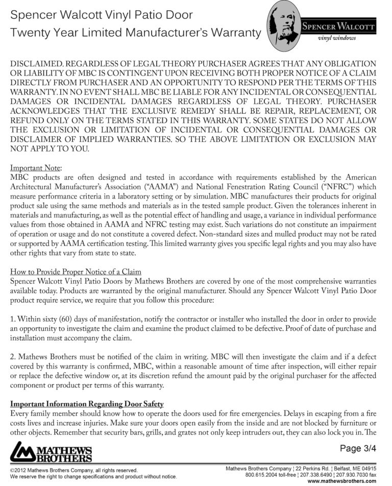 Spencer Walcott - Mathews Brothers Windows